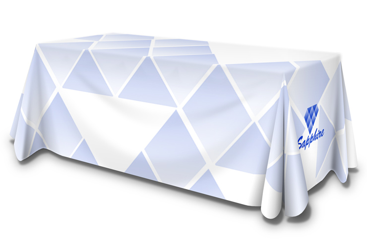 6ft 4-Sided Table Cover Mockup | Photoshop Action Set